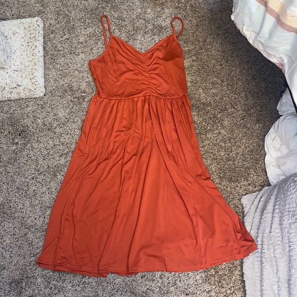 Dresses | Burnt Orange Color Dress | Poshmark